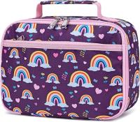 China Bluboon Corduroy Insulated Lunch Bag 8.7x6.3x7.5 Inch Strawberry Beige School Tote Cooler for sale