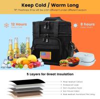 China Tactical Insulated Lunch Box 15L Expandable Cooler Bag Leakproof Heavy Duty with Shoulder Strap for sale