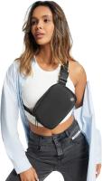 China Adjustable Crossbody Belt Bag 2L Water Resistant Fanny Pack for Women Hiking Running Black for sale