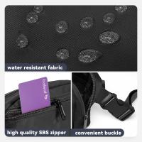 China Adjustable Crossbody Belt Bag 2L Water Resistant Fanny Pack for Women Hiking Running Black for sale