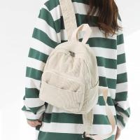 China Small Backpack Purse for Women Cute Mini Backpack Purse Aesthetic Backpack Tiny Corduroy Backpack Mini Bookbag Purse for sale