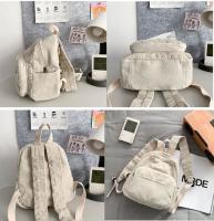 China Small Backpack Purse for Women Cute Mini Backpack Purse Aesthetic Backpack Tiny Corduroy Backpack Mini Bookbag Purse for sale