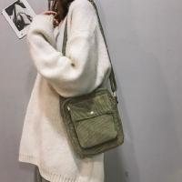 China Corduroy Shoulder Tote Bag Women Crossbody Handbag Mini Canvas 17.5cm 21.5cm for sale