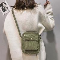 China Corduroy Shoulder Tote Bag Women Crossbody Handbag Mini Canvas 17.5cm 21.5cm for sale