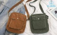 China Corduroy Shoulder Tote Bag Women Crossbody Handbag Mini Canvas 17.5cm 21.5cm for sale