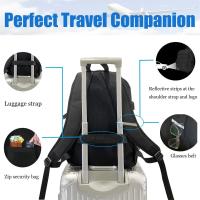 China Water Resistant Travel Backpack 600D Oxford Fabric with USB Charging Port 15.6 Laptop for sale