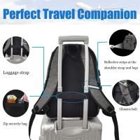 China Water Resistant Travel Backpack 600D Oxford Fabric with USB Charging Port 15.6 Laptop for sale
