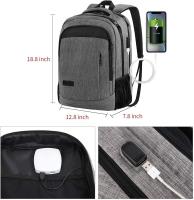 China Anti Theft Travel Laptop Backpack 15.6 Inch with USB Charging Port Business Work Bag for sale