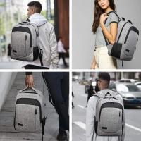 China Anti Theft Travel Laptop Backpack 15.6 Inch with USB Charging Port Business Work Bag for sale