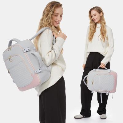 China Women Travel Backpack 30L Carry On Flight Approved Fits 15.6 Inch Laptop Weekender Bag for sale