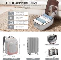 China Women Travel Backpack 30L Carry On Flight Approved Fits 15.6 Inch Laptop Weekender Bag for sale