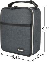 China Insulated Lunch Bag 8.5x4x9.5 Inch Portable Thermal Cooler Tote for Adults for sale