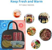 China Insulated Lunch Bag 10.6x6.3x8.7in Leakproof Thermal Cooler Tote for Women Men for sale