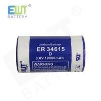 China 3.6V D Size ER34615 Lithium Thionyl Chloride Battery Manufacturers cylindrical LISOCL2 Battery for sale