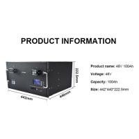 China LFP 48V Lithium Iron Phosphate Battery For Inverter 100Ah Li-Ion System for sale