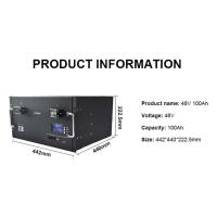 China 5U 48v 100ah Lifepo4 Lithium Battery Pack For Solar Storage System for sale
