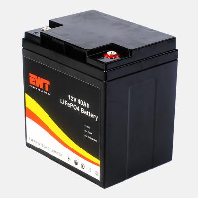 China 12V 40Ah LiFePO4 LFP Lithium Battery Pack 12.8V Lithium Iron Phosphate Battery for Solar Energy Storage Systems for sale