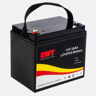 China 12.8V IFR26650 LiFePO4 Rechargeable Lithium battery 12V 35Ah Lithium Iron Phosphate Battery for Home Appliances for sale