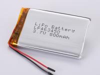 China Lithium Polymer Battery Lp463450 3.7V, LP503450 LP633235, LP701865 800MAH,LP102731 850MAH for sale