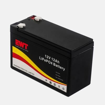 China Deep Cycle Lifepo4 12v 12Ah Lithium Ion Battery Packs For Solar Energy Storage for sale
