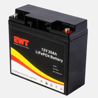 China Long Cycle Life 12V 20Ah Lithium Iron Phosphate Battery for Backup Power for sale