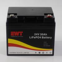 China Industrial 24V Lithium Iron Phosphate Battery with 30A Maximum Continuous Discharge Current -20°C To 45°C and CE Certification for sale