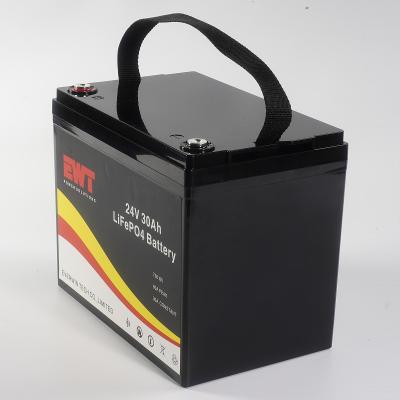China LiFePO4 24V 30Ah Li-ion Battery with Bms , IFR32700 cell Lithium Iron Phosphate Battery for sale