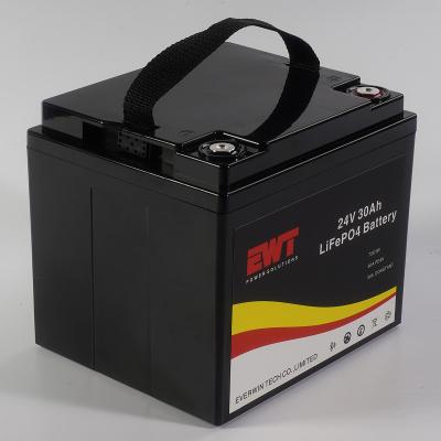 China LiFePO4 Battery 24V LFP Cell -20°C To 45°C Maximum Continuous Discharge Current 30A High Temperature Performance 640Wh for sale