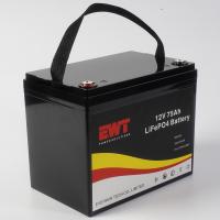 China Online Li-Fepo4 Battery Pack 12V 75AH With Bluetooth Phone App Monitor Long Cycle Life for sale