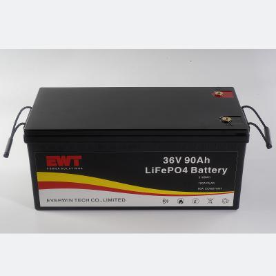China 36V 90AH LifePo4 Battery Pack OEM Service Sale with Storage Humidity 65±20% RH High Safety for sale
