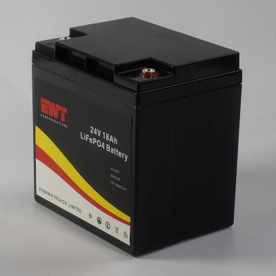 China 24V 18Ah Portable Lithium Iron Phosphate Battery with Prismatic Design for Environmental Safety and Long Life for sale