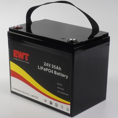 China Built-in BMS 24V Lithium Iron Phosphate Battery with 3C Discharging Rate and 20A Maximum Charging Current for sale