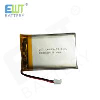 China LP853450  3.7V  1500MAH Li-Polymer Power Cell with Max Charging Current 1C for sale