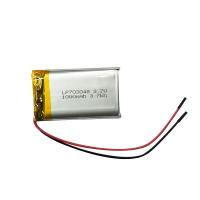 China LP703048 3.7V 1000mAh Lithium Polymer Rechargeable Battery for sale