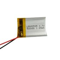 China LP602535 3.7V 500mAh Lithium Polymer Battery with IEC62133 Certification and Contant Discharge Current 1C for sale