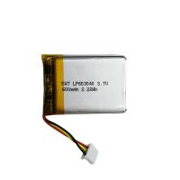 China JST/Customized Connector Type NO for Lithium Polymer Battery LP603040 for sale