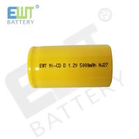 China Environmentally Conscious Nickel Cadmium Battery 2500mAh Capacity and No Memory Effect for sale