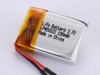 China Long-Lasting and High Capacity 250mAh Lithium Polymer Rechargeable Battery with Short Circuit Protection for sale