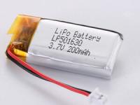 China 3.7V 200MAH 1S1P Lithium Polymer Battery Pack Assembly Model with 12 Months Guarantee and Toxic Materials NO PCM Small Size for sale