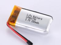 China LP801730 3.7V 350MAH LiPo Battery for Any Application Durable and Temperature Resistant for sale