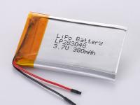 China LP283048 3.7V 380MAH A Grade Rechargeable Lithium Polymer Battery -20 To 45 Degrees Celsius for sale