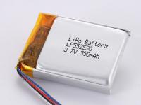 China LP552530 3.7V 350MAH Rechargeable Lithium Polymer Battery -20 To 45 Degrees Celsius A Grade Top Performance for sale