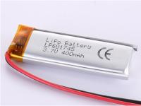 China Long-lasting Energy Lithium Cobalt Oxides LP601745 3.7V 400MAH Battery with 12 Months Guarantee for sale