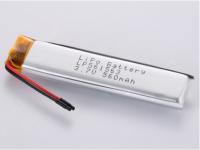 China 3.7V 560MAH JST Connector Type Lithium Polymer Rechargeable Battery with 1C Discharge Current Lightweight and Durable for sale