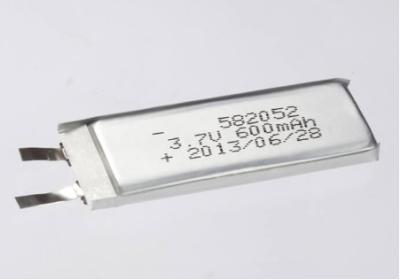China 3.7V 600MAH 3.7V Silver Polymer Rechargeable Cell Lithium Polymer Battery for Heavy-duty Applications for sale
