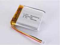 China LP603436 3.7V 750 MAH Prismatic Lithium Polymer Battery Silver Chemistry for Performance for sale