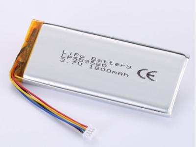 China LP553580 3.7V 1800MAH li ion battery manufacturers The Discharge Rate Yes and Polymer Li-ion Rechargeable Cell with CE Certification for sale