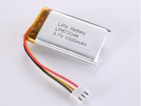 China LP673048 3.7V 1000MAH li ion battery manufacturers 3.7V 1C Peak Discharge Rate Silver Lithium Polymer Battery for Electronic Devices for sale