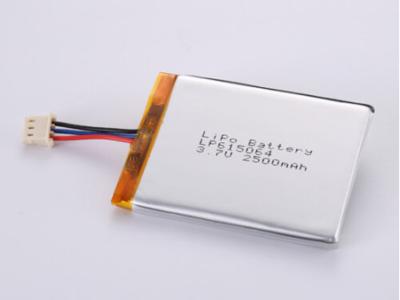 China 2500MAH Li Ion Battery Manufacturers , LP615064 3.7V Lipo Battery for Customer Requirements for sale