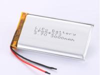 China LP854273 3.7V 3000MAH Lithium Polymer Battery CC/CV Charge Method Over-discharge Protection JST/Customized Connector Type for sale